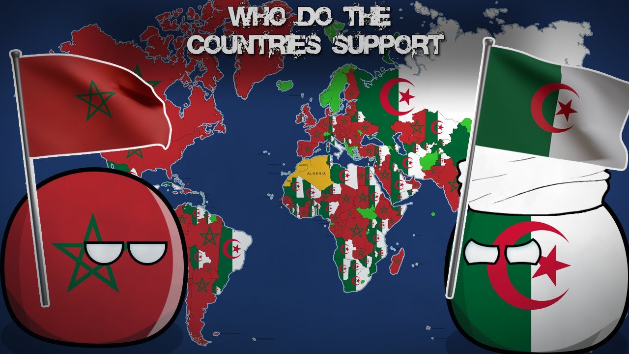 WHO DO THE COUNTRIES SUPPORT? Morocco or Algeria? Alternative Mapping P27 - YouTube