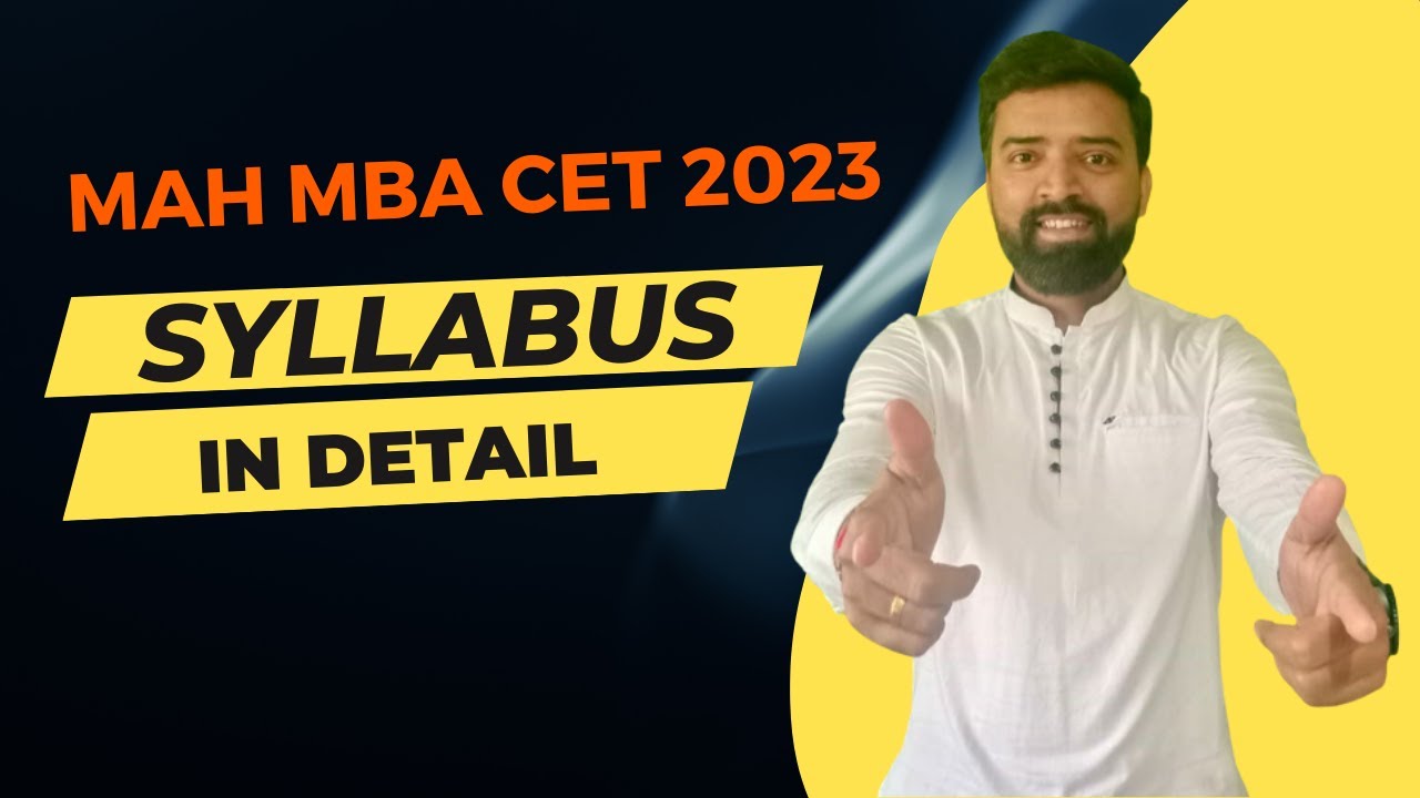 MAH MBA CET 2023 | Detail Exam Syllabus | Admission 2023 - YouTube