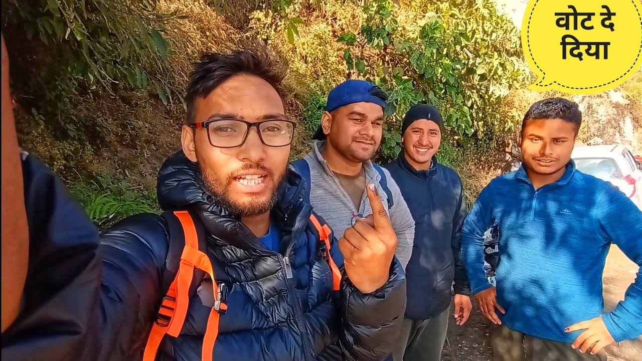 वोट देनें के लिए आए घर || @CoolPahadi @RTKVlogss @PahadiBiker || Anshu ...