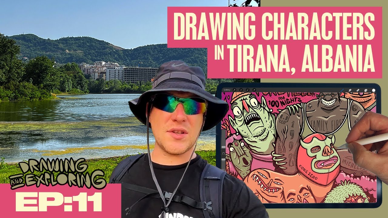 Drawing in Tirana, Albania - Drawing and Exploring - Episode 11 - YouTube