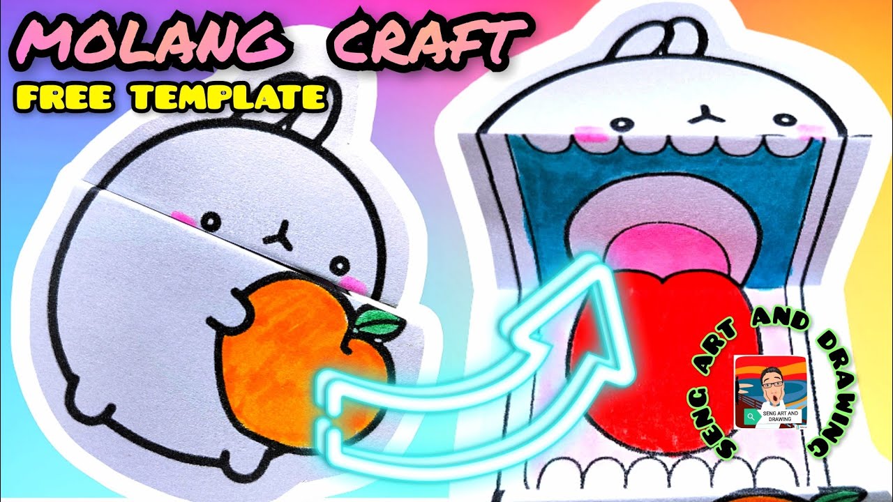 free printable molang craft - cute molang crafts - YouTube