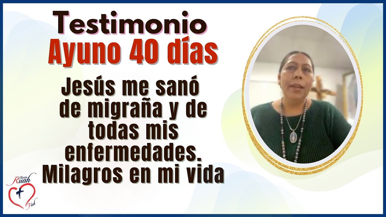 Jesús me sanó de migraña y de todas mis enfermedades. MILAGROS EN MI ...