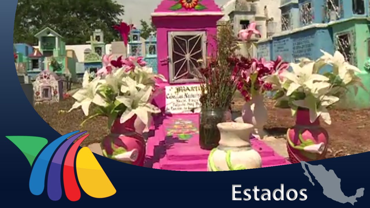 Llenan de color un panteón muy singular en Yucatán | Noticias de ...