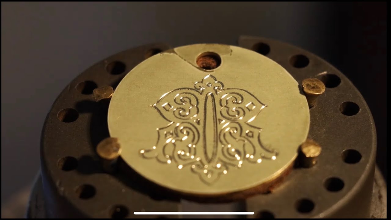 Hand Engraving Double R Monogram - YouTube