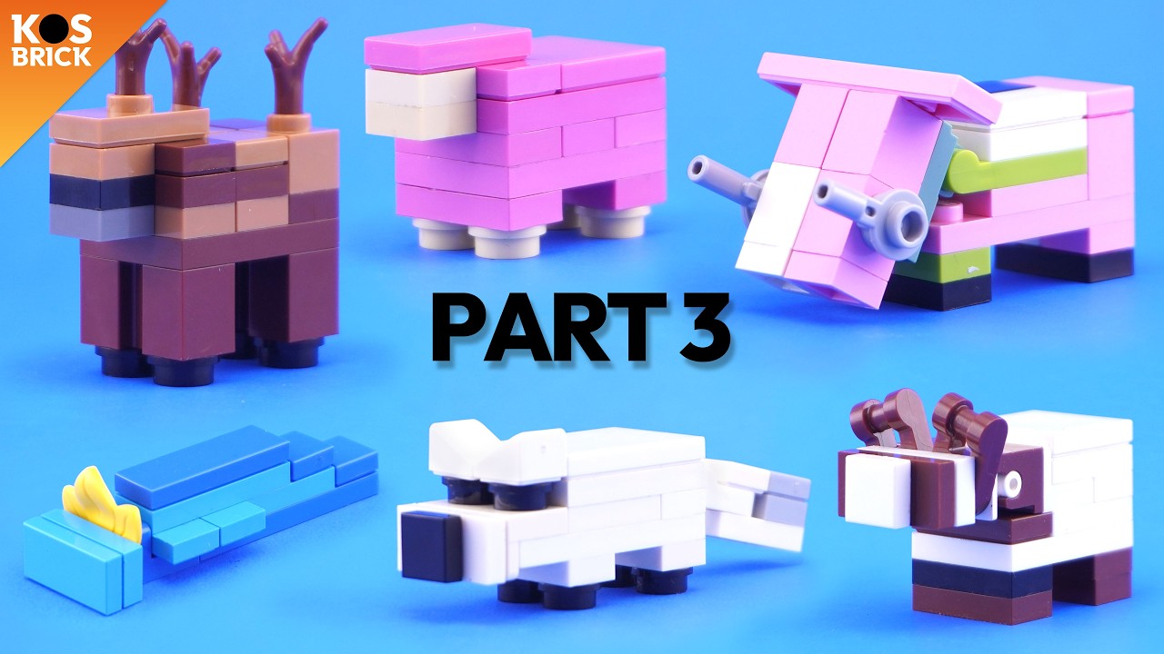 Lego RARE MOBS Minecraft Brick Built - Part 3 (Tutorial) - YouTube