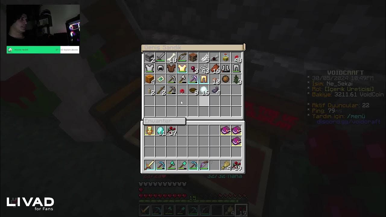 !ip [MODSUZ] İzleycilerle JAVA & BEDROCK Towny // VoidCraft // !livadın ...