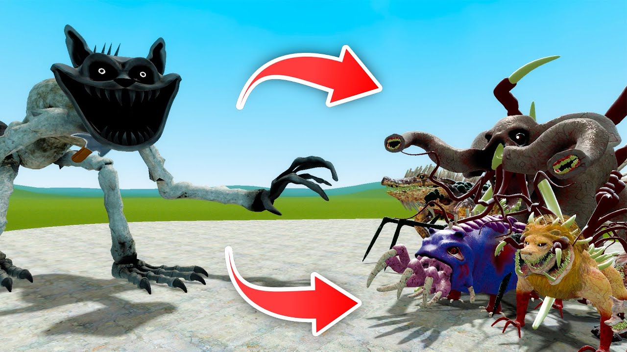 Cursed Gray Fox VS All Zoochosis Mutant Animals in Garry's Mod - YouTube