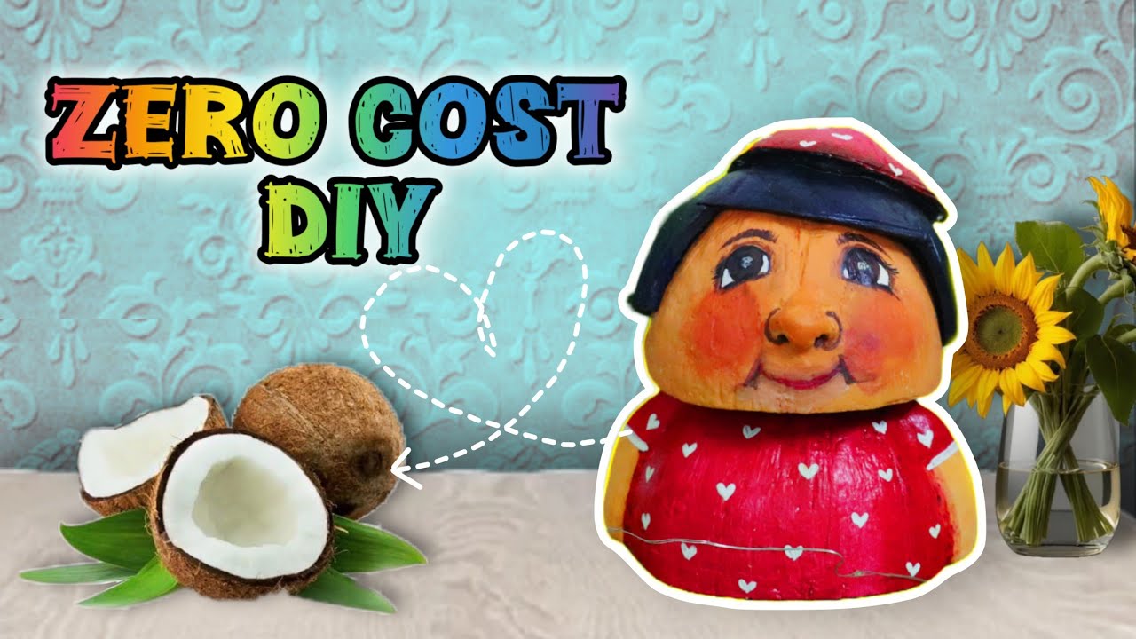Get Creative with These AMAZING Coconut Shell Crafts/Making decorative ...