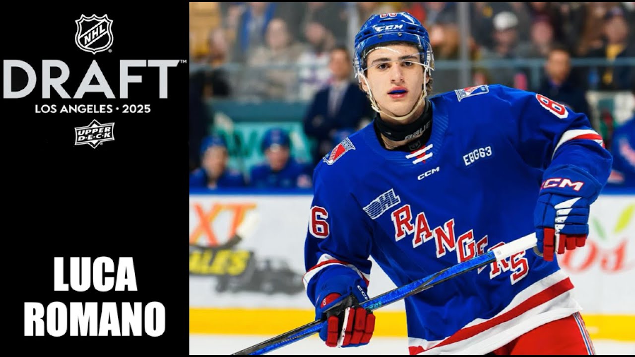 2025 NHL Draft : Luca Romano - 24-25 Highlights - YouTube
