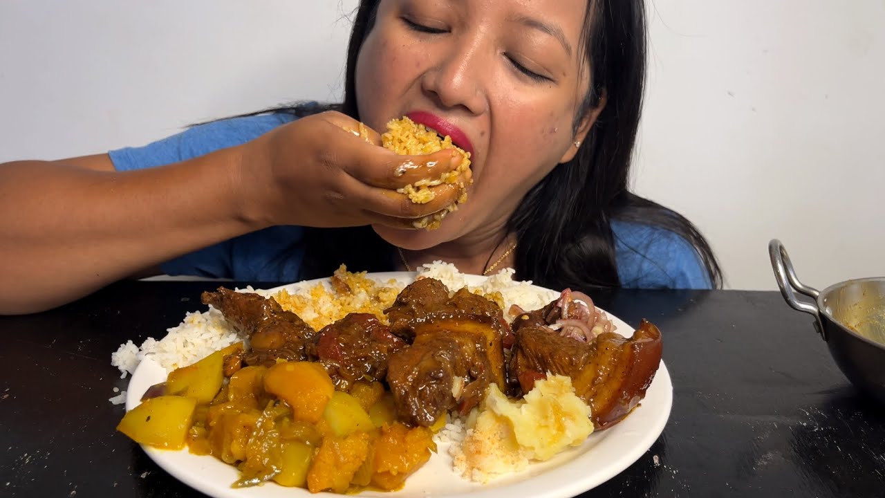 JUICY PORK BELLY EATING SHOW😋 - YouTube