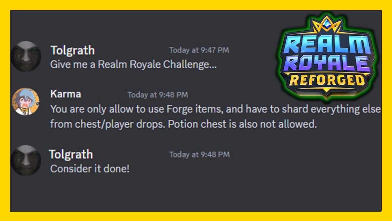 FORGED ITEMS ONLY CHALLENGE!!! | Realm Royale Reforged [2] - YouTube