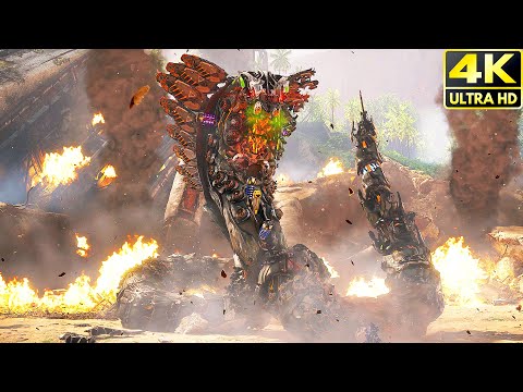 Horizon Forbidden West - Slitherfang Giant Snake Robot Boss Fight [PS5 ...
