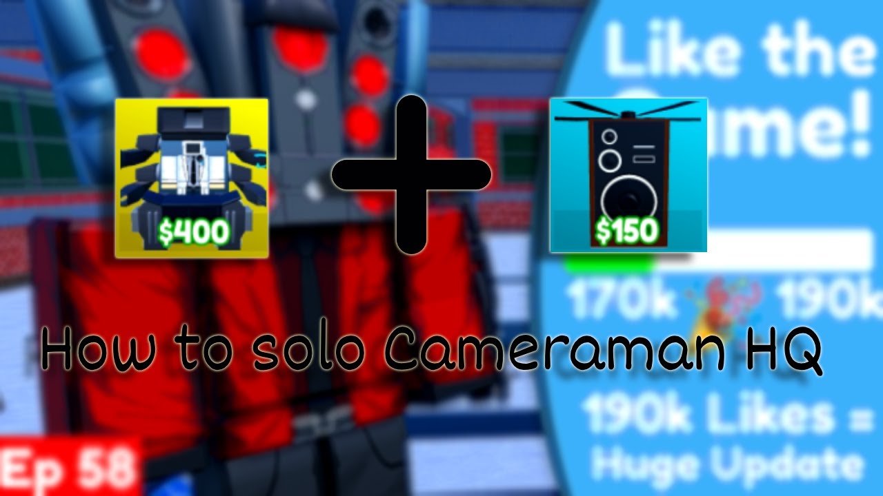 How to solo Cameraman HQ with only Mech Cameraman and Speaker ...