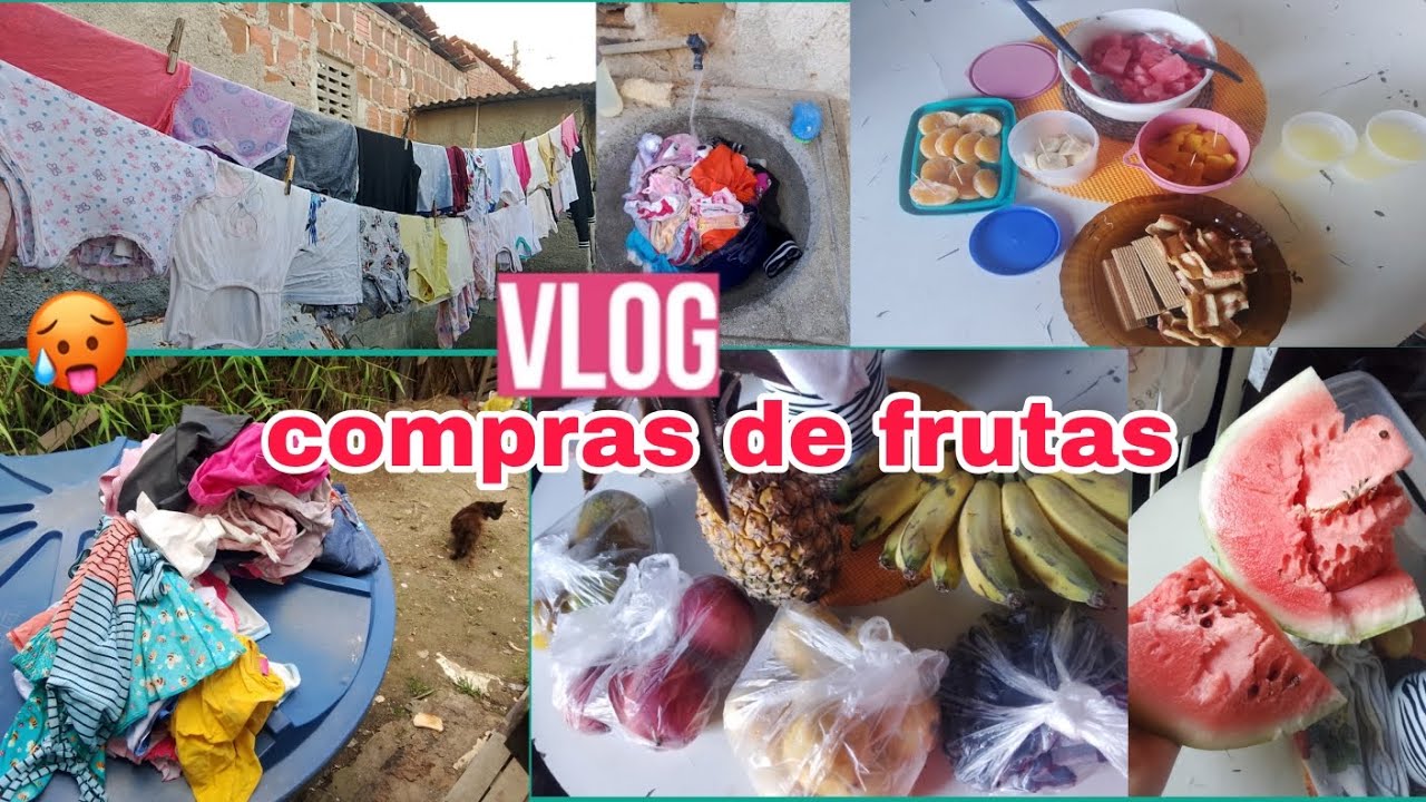 Vlog: lavei muitas roupas 🥵+compras de frutas - YouTube