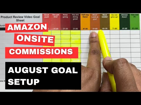 Amazon Influencer Videos & Amazon On Site Commissions AUGUST GOALS! - YouTube