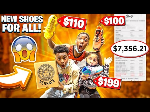 TOOK ALL THE KIDS TO THE MALL & BOUGHT THEM NEW SHOES!