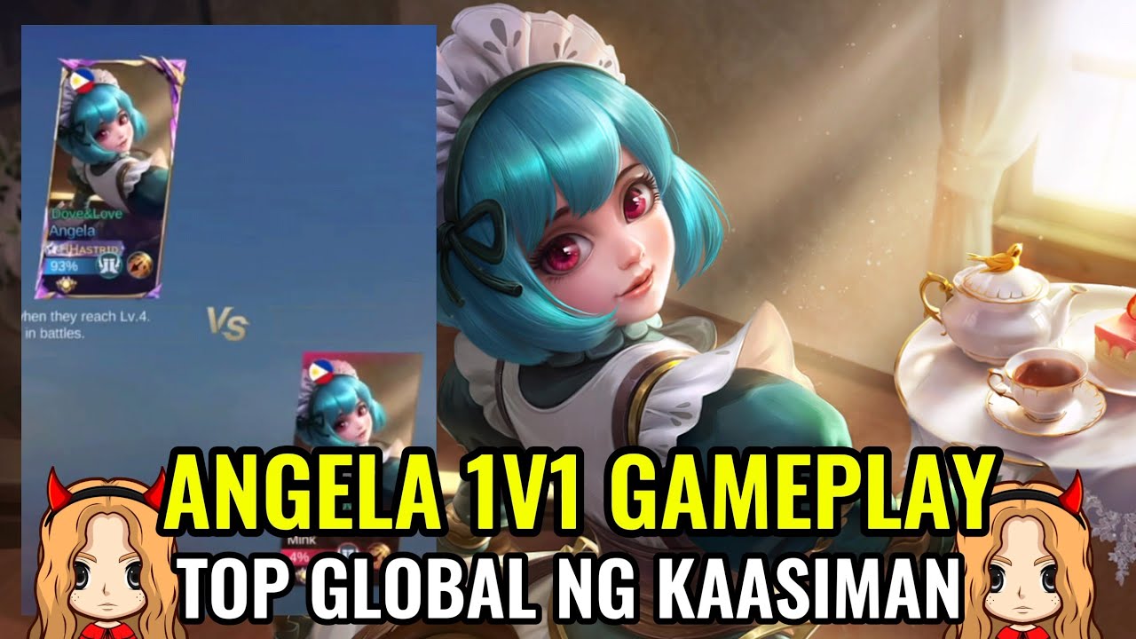 Angela 1V1 Gameplay - Sino ang Top Global ng Kaasiman - YouTube