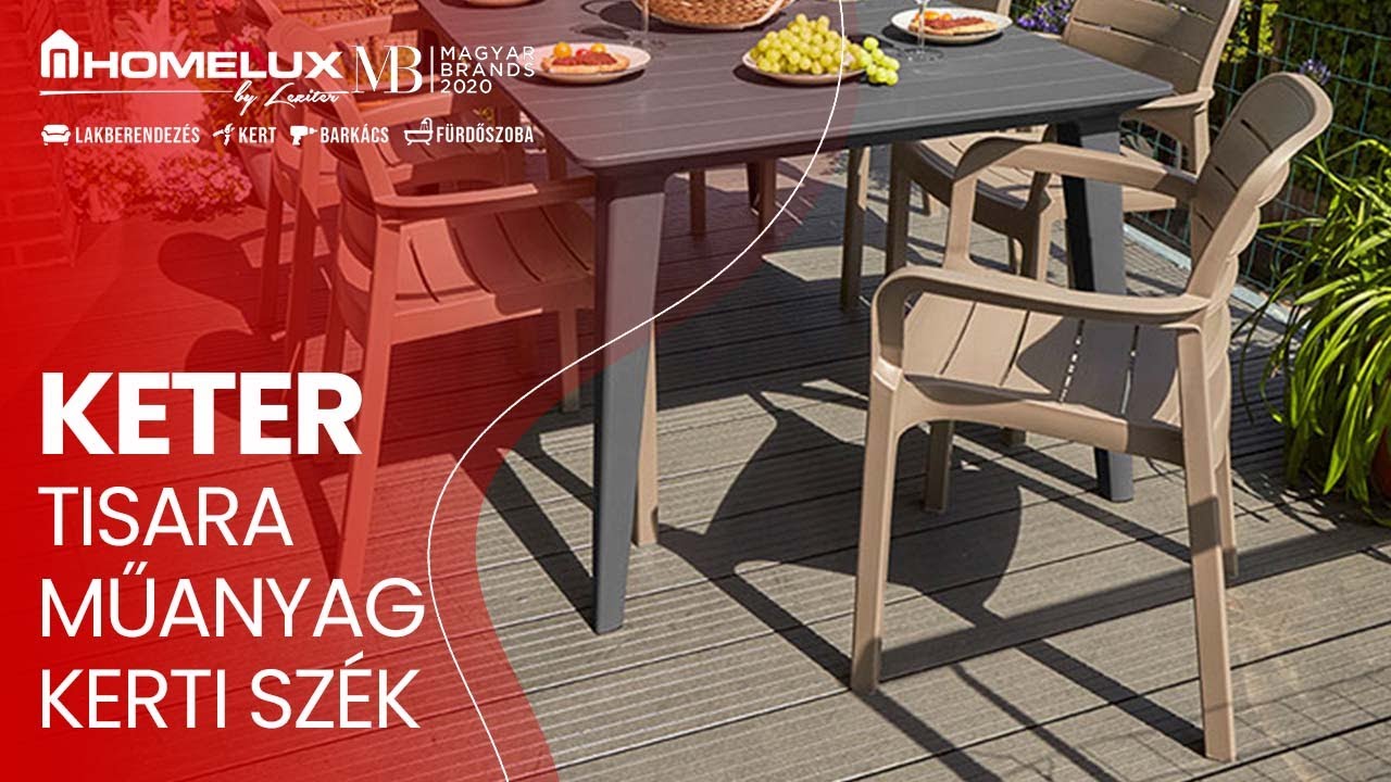 Homelux.hu - Keter Tisara kartámaszos műanyag kerti szék termékbemutató ...