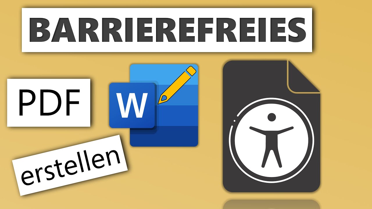 Barrierefreies PDF in Word erstellen - YouTube