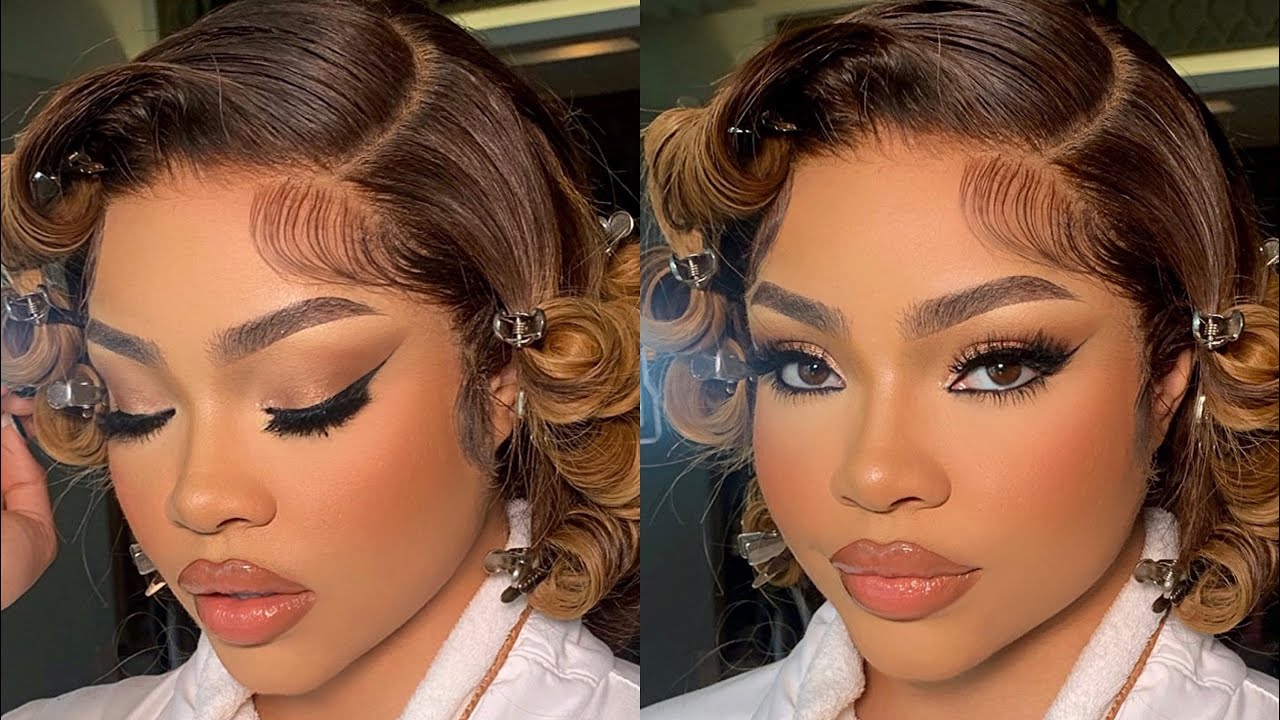 FELINE MAKEUP TUTORIAL// BLUSH TECHNIQUE ON MY CLIENT - YouTube