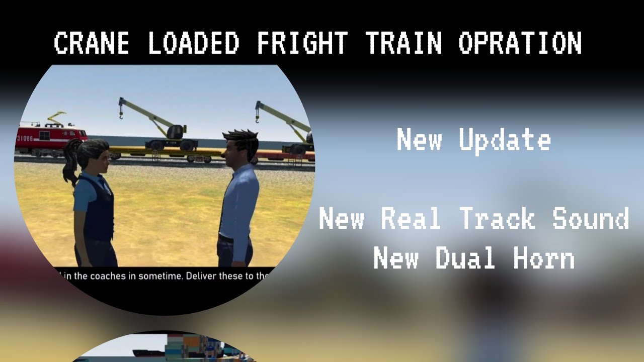 Indian Train simulator Crane Loaded Fright Train #RedWAG9 और #newupdate ...
