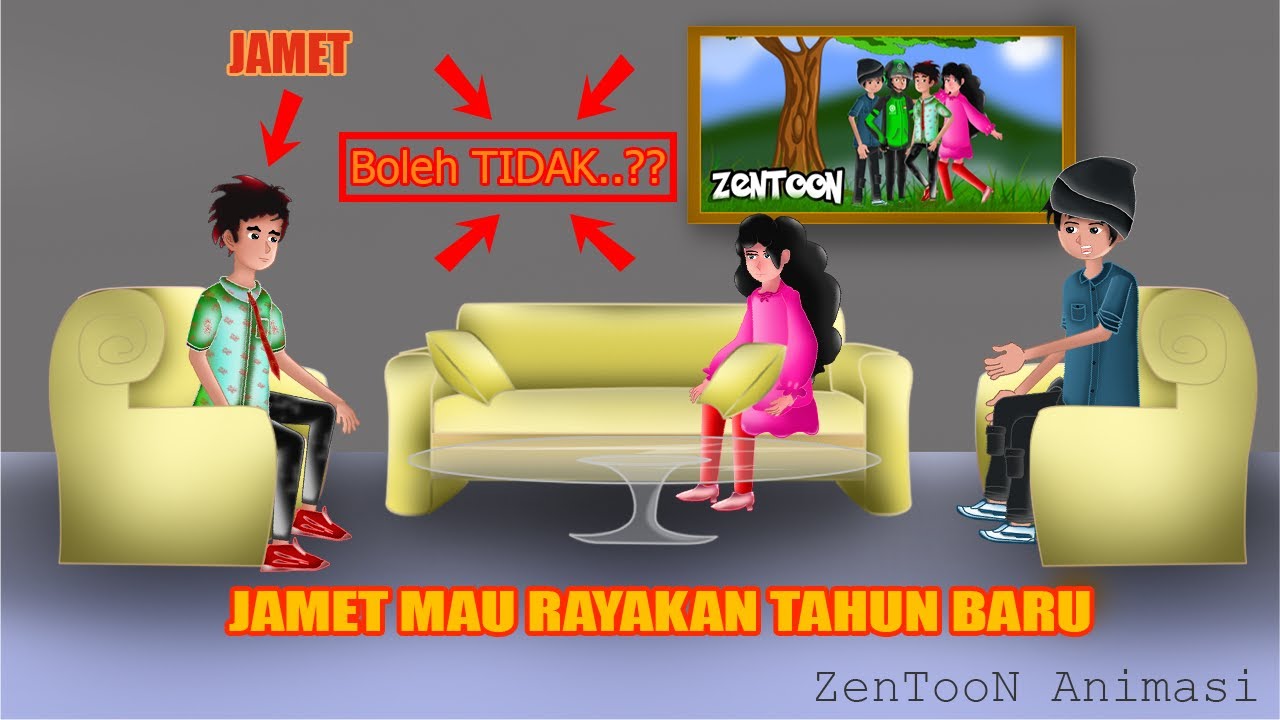 Si Jamet Mau Merayakan Tahun Baru | ZenTooN Animasi - YouTube