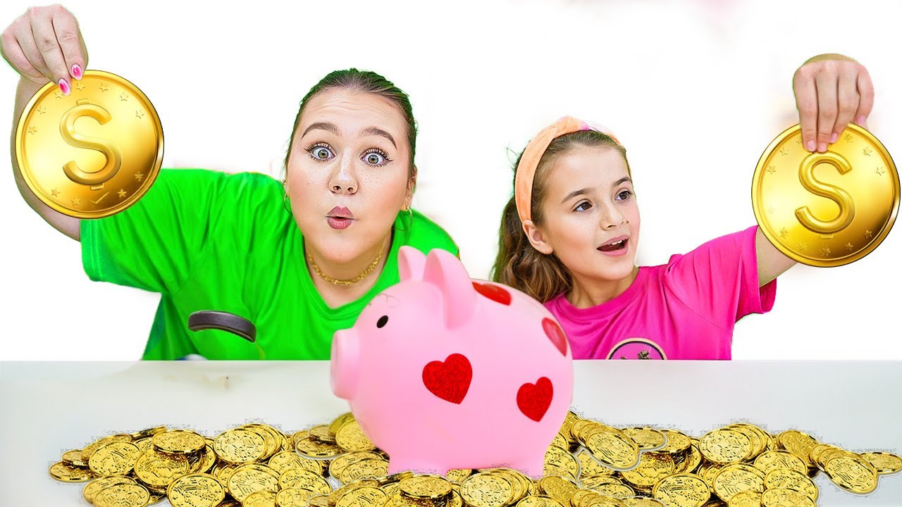 Ruby and Bonnie Learn to Save - A Piggy Bank Story - YouTube