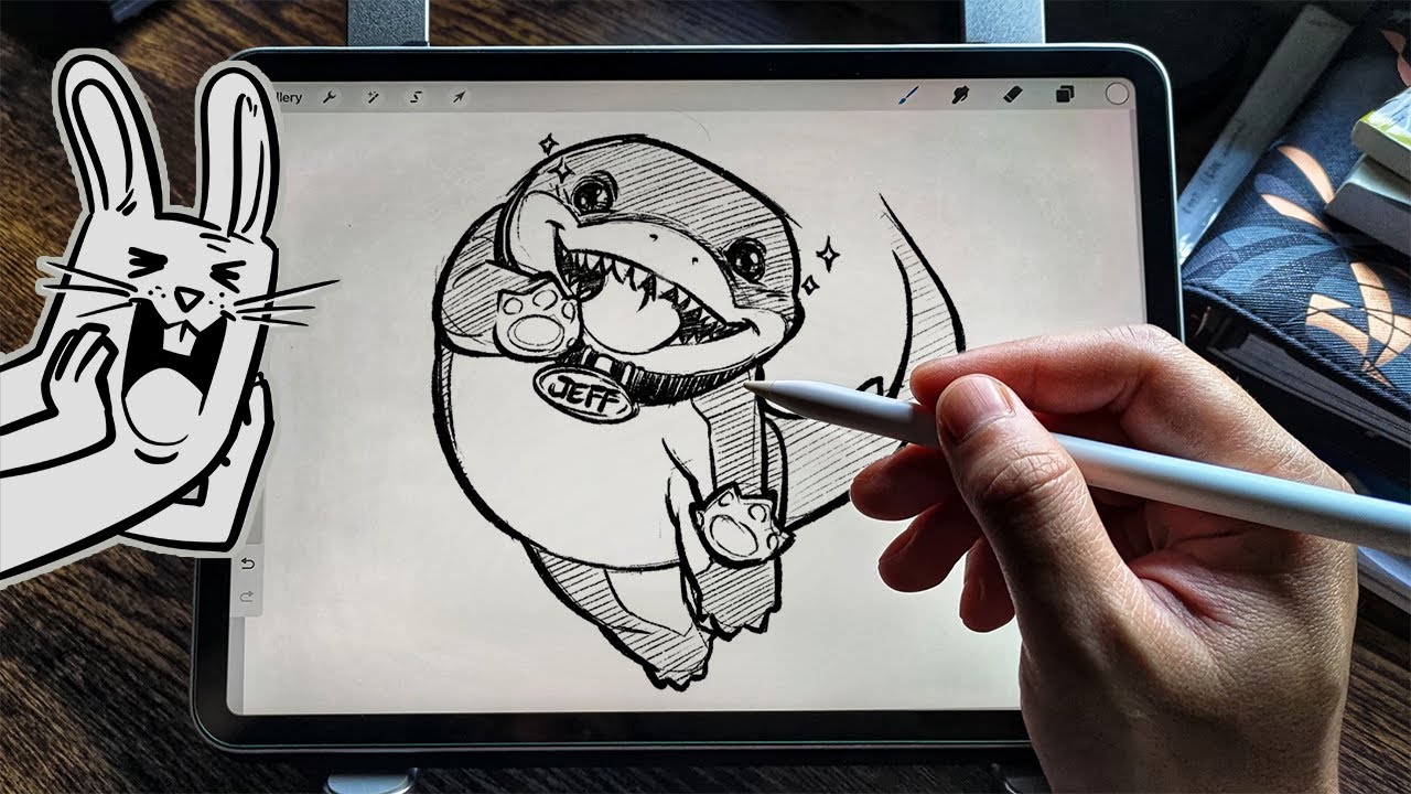 I tried drawing Jeff the Land Shark from Marvel Rivals 🦈 - YouTube