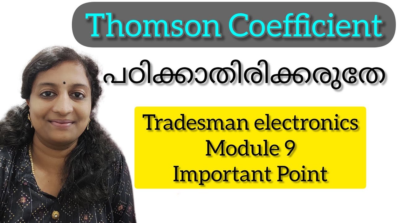 Thomson coefficient, Thomson Effect, Tradesman electronics ...