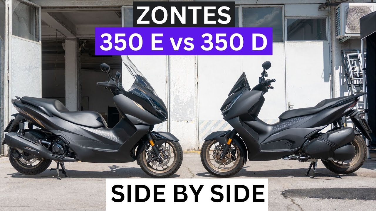 Zontes 350E vs 350D 2023 | Side By Side - YouTube