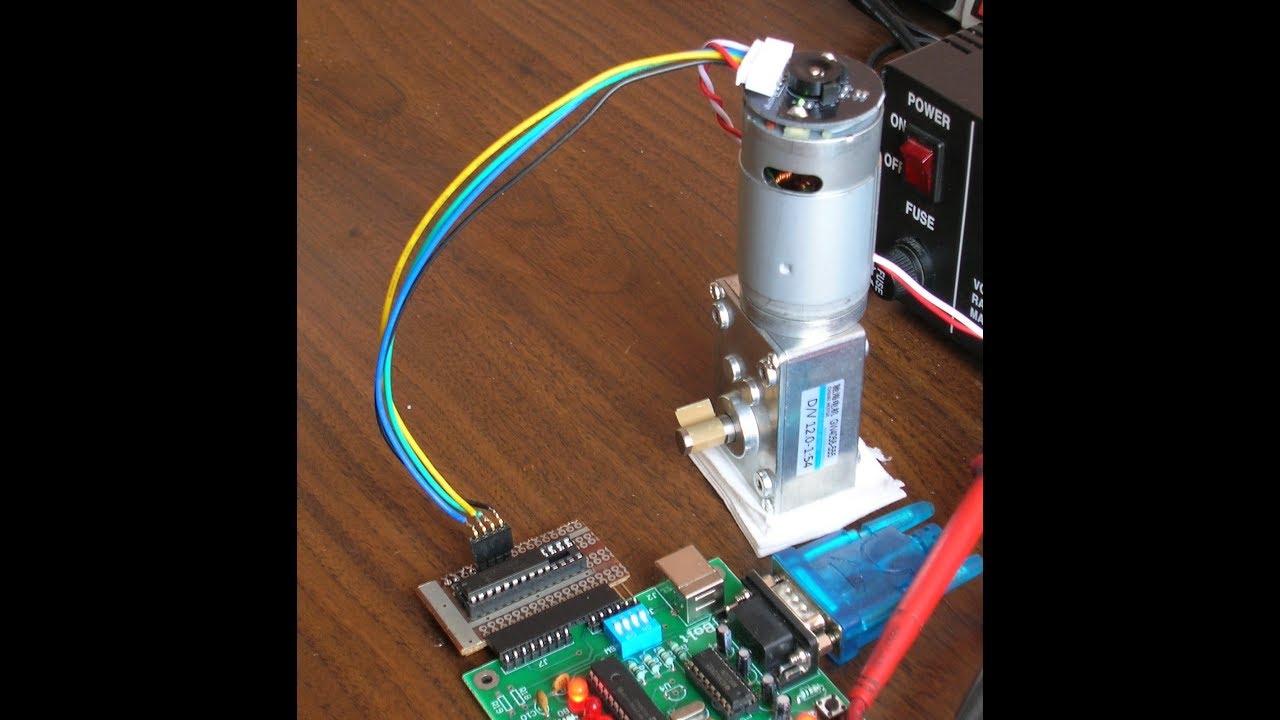 Lectura de velocidad encoder cuadratura Motor Alto Torque GW4058-555 ...