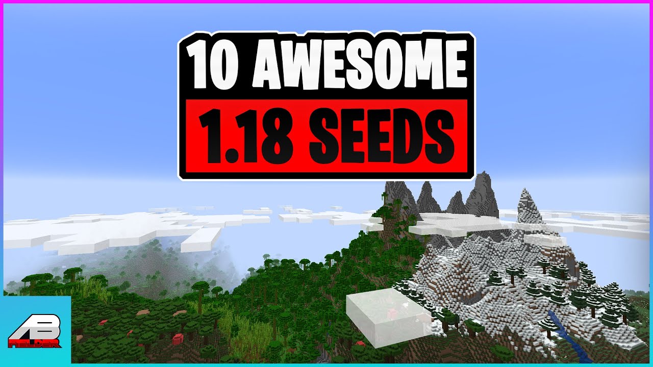 10 Awesome Minecraft 1.18 Seeds Java and Bedrock (Read pinned comment ...