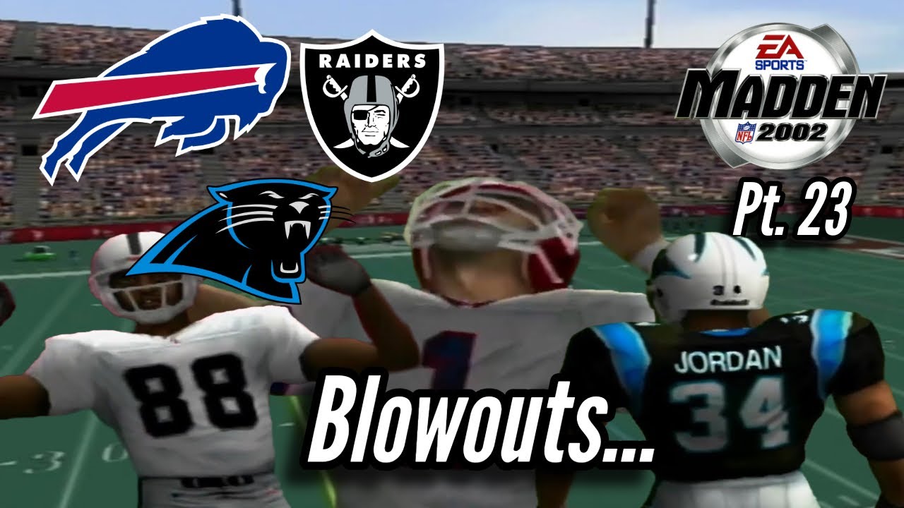 Madden 2002 Buffalo Bills Franchise: Pt. 23: Blowouts... - YouTube
