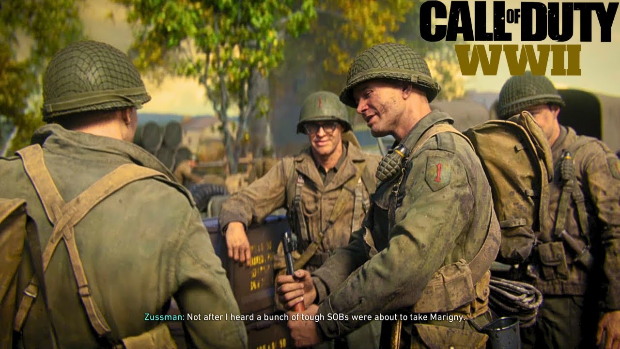 Call of Duty WWII - Attacking Nazi's Military Army Base - YouTube