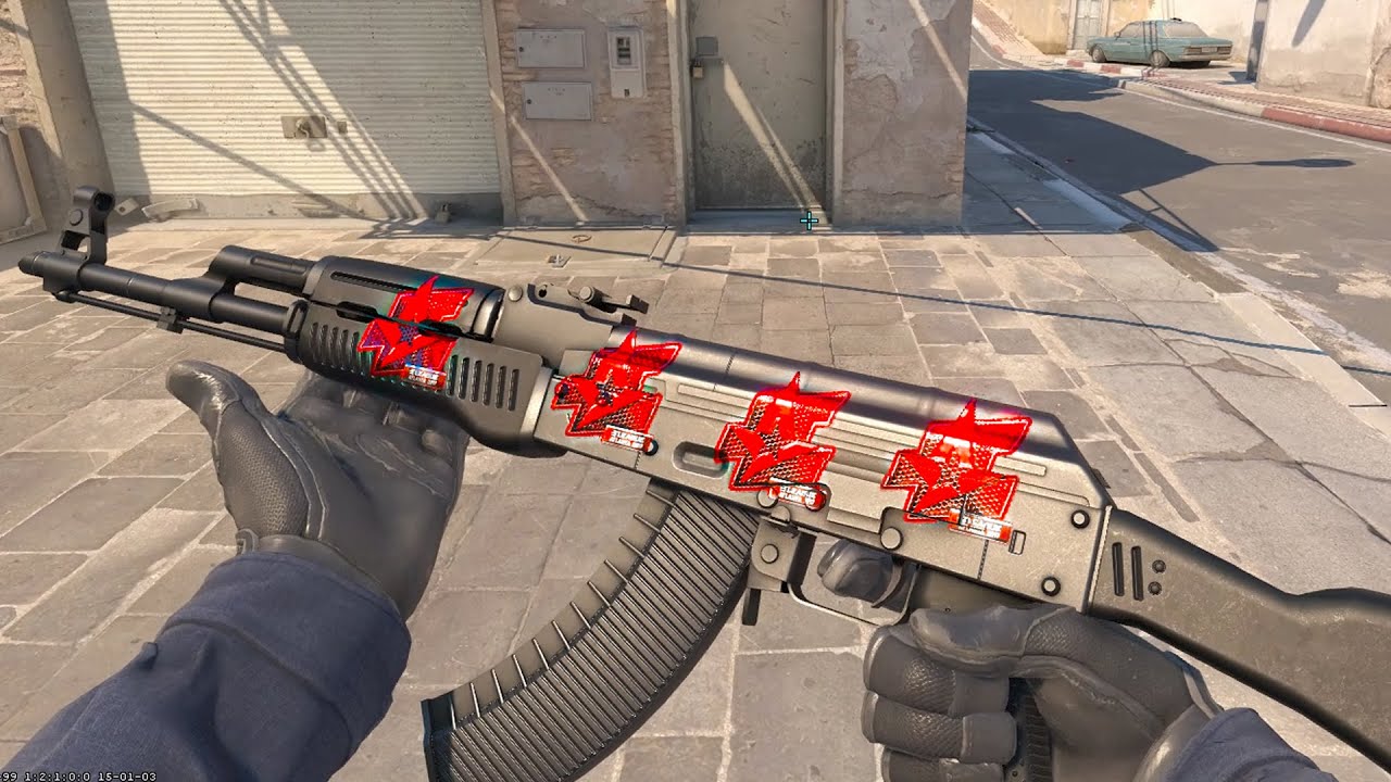 INSPECTING AK47 SLATE WITH 4x ASTRALIS FOIL ATLANTA INGAME CS2 - CS2 ...