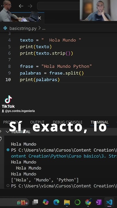 Tú no sabes usar el .split() en python #ingeniería #programacion #engineering #python # ...