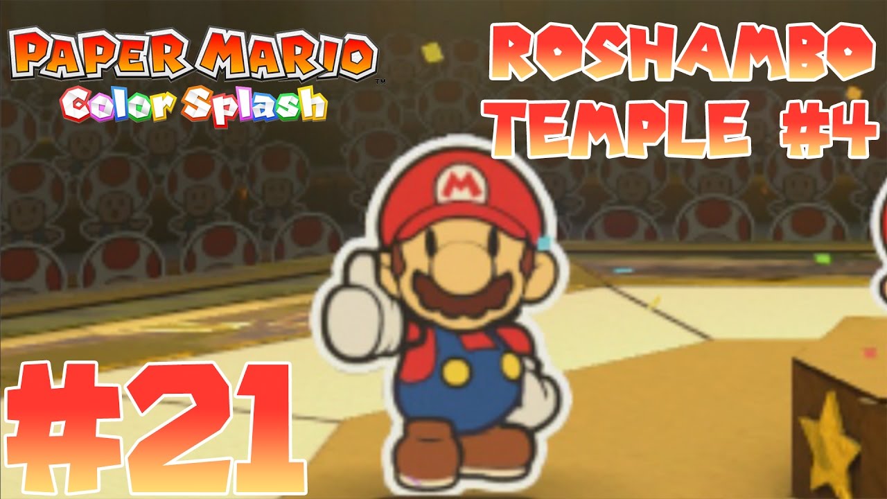 Paper Mario: Color Splash [Blind] - Episode 21: Roshambo Temple #4 ...