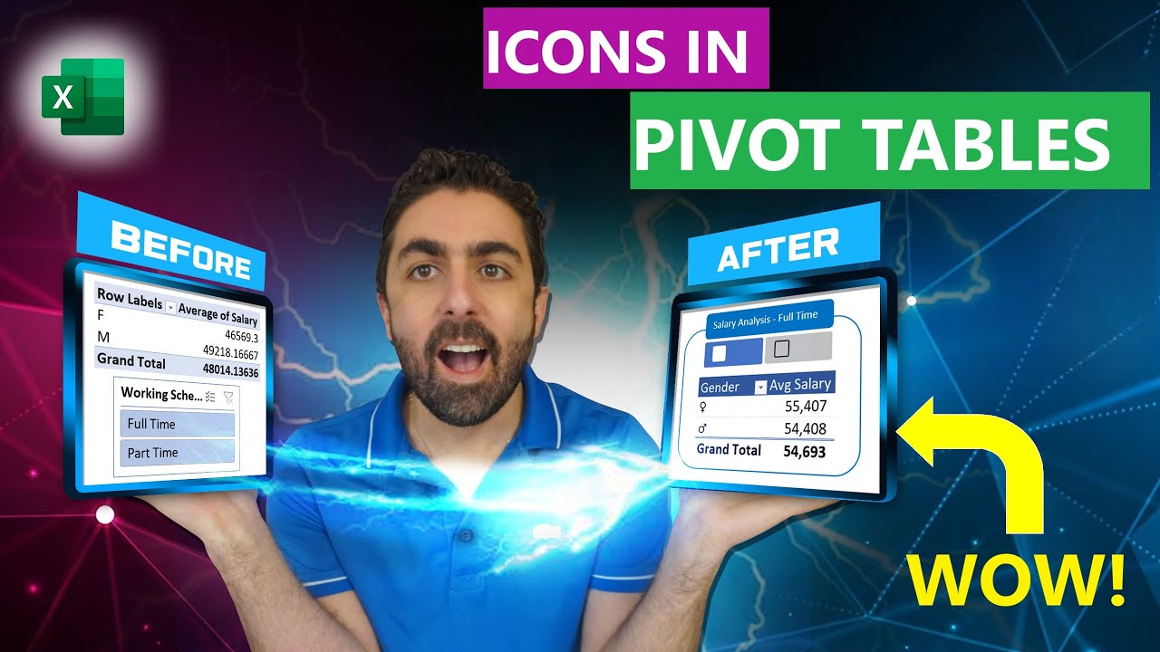 Excel Pivot Table and SLICER with ICONS 🦸 - Impress your boss with Nice ...