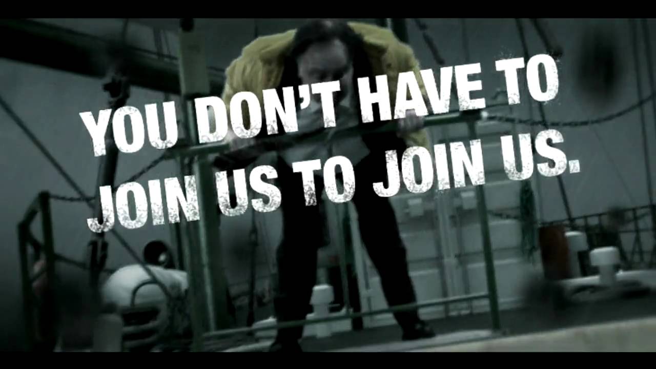 You don't have to join us, to join us. - YouTube