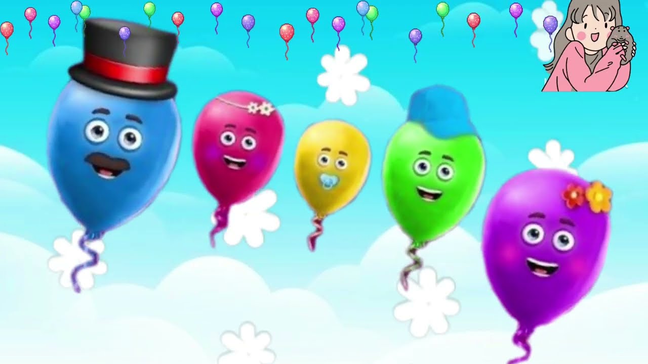 Balloon Finger Family l The Finger Family l Tiny Rhymes Tv - YouTube