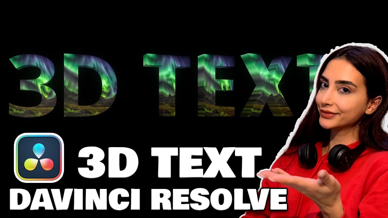 با این ترفند متن سه بعدی بنویسید😍😍-3D-Davinci resolve - YouTube