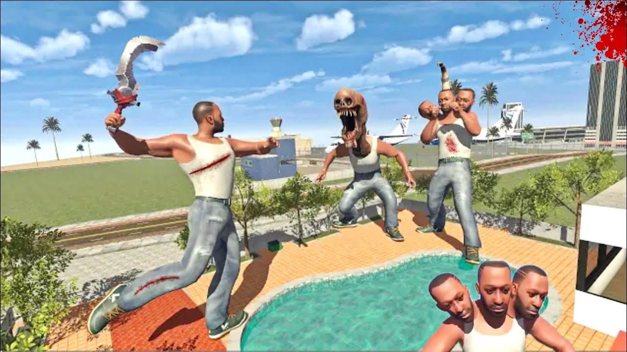 Franklin Fight Giant Monster Franklin in Indian Bike Driving 3D 🤯😲 ...