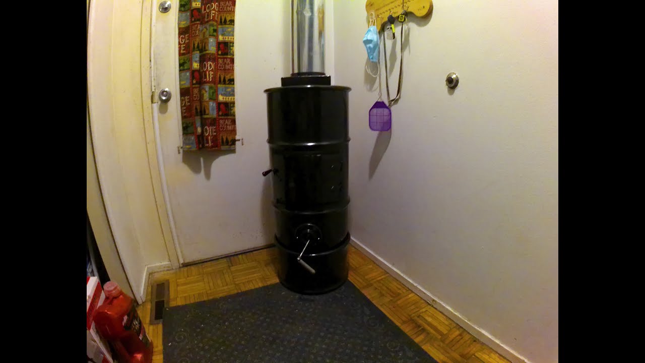 easy barrel stove build video - YouTube