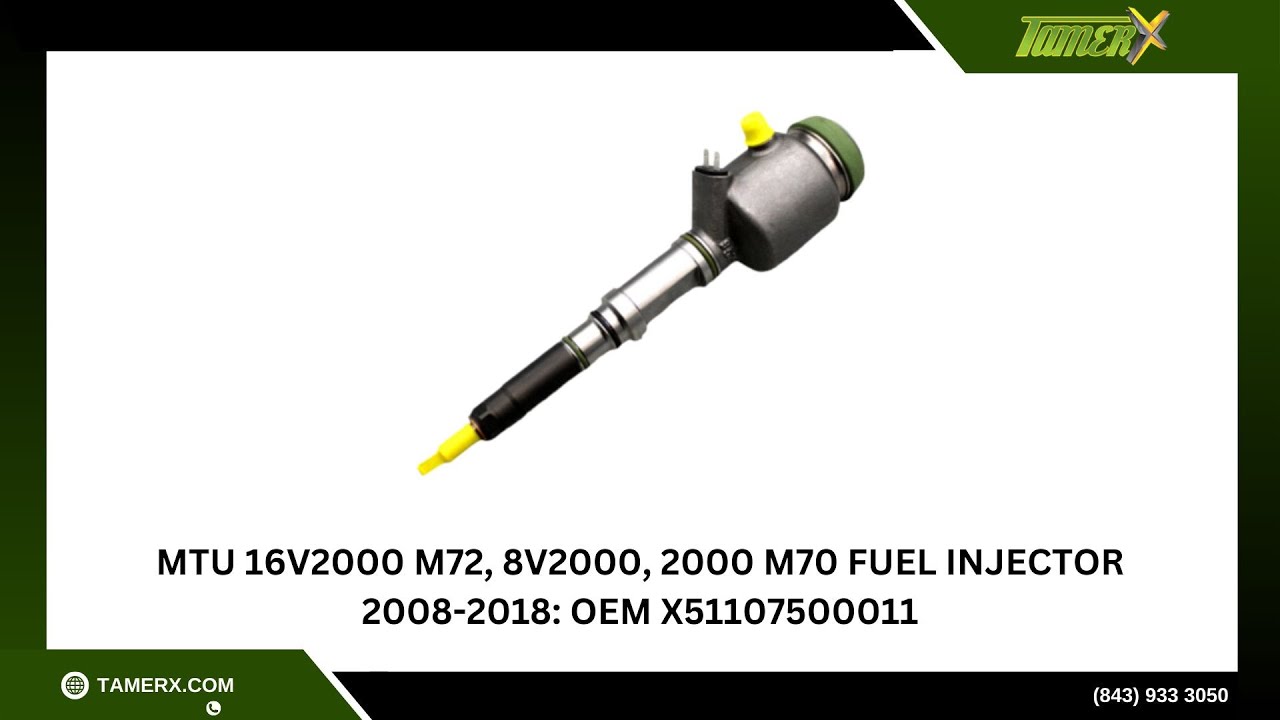 MTU 16V2000 M72, 8V2000, 2000 M70 Fuel Injector 2008-2018: OEM ...