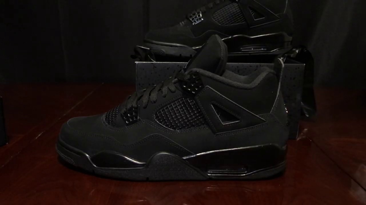 Air Jordan 4 Black Cat review and unboxing. - YouTube