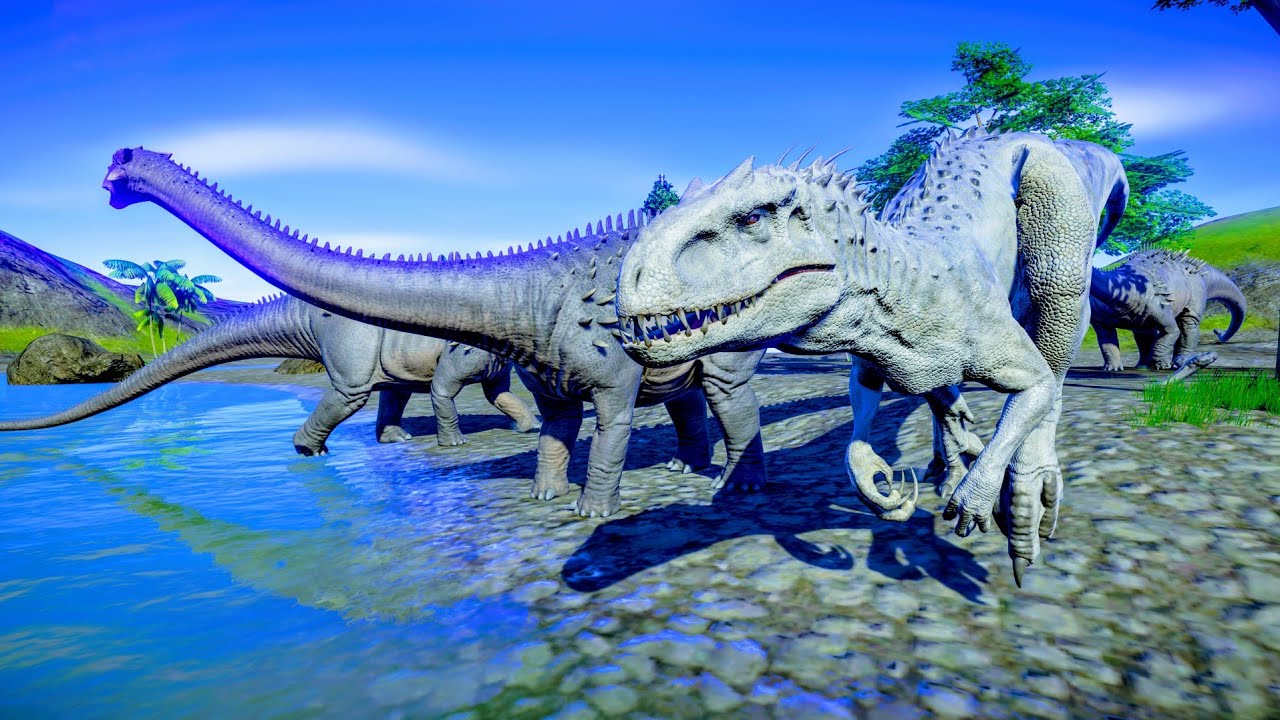 Indominus Rex & Indoraptor Hunting In Wetland Environment - Jurassic ...