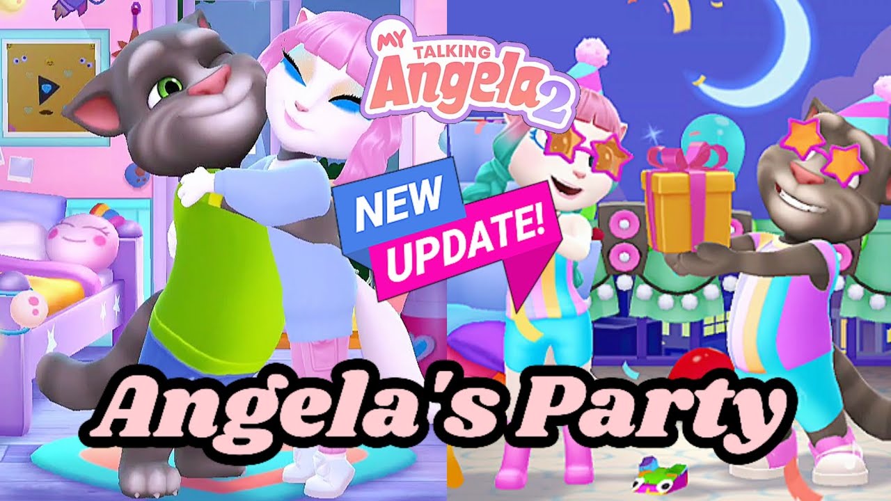 My Talking Angela 2 | New Update Game Play | Angela's Party | #tom # ...