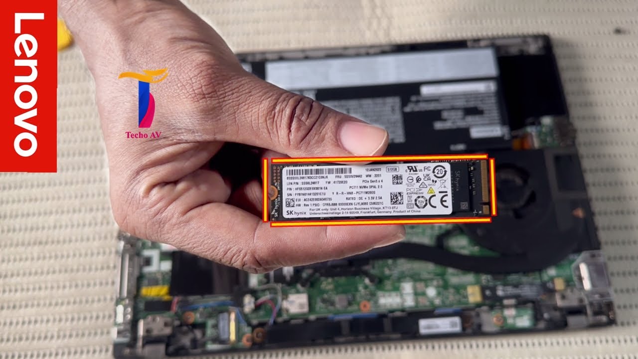 How to Upgrade NVMe SSD in Lenovo ThinkPad P14s Gen 2 | Disassembly ...