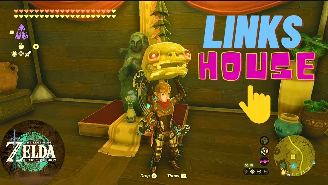 A TOUR OF LINKS HOUSE WITH STALKOBLIN - ZELDA TEARS OF THE KINGDOM ...