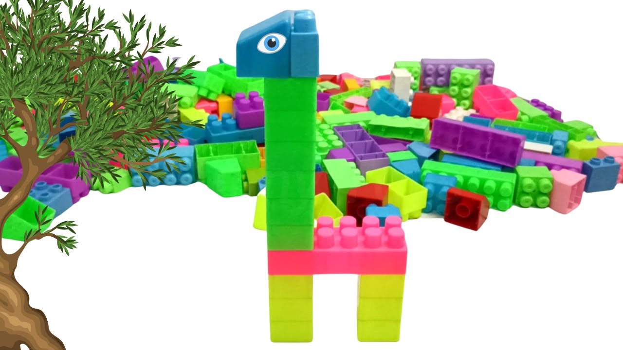 How To Make a Giraffe Animal From a Lego Block Toy - Toys Relaxing ...